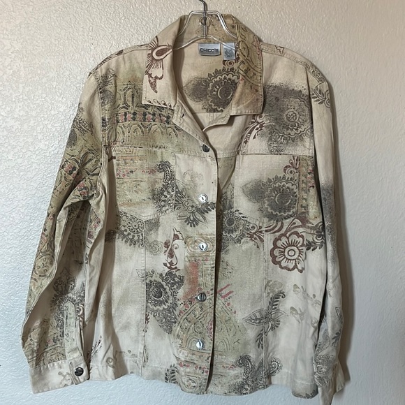 Chico's | Tops | Chicos Linen Blend Top Sz L | Poshmark